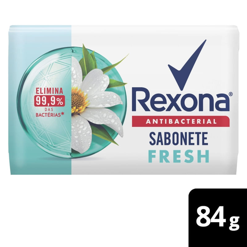 Sabonete em Barra Rexona Antibacterial Fresh 84g | Farmácia Online Drogal