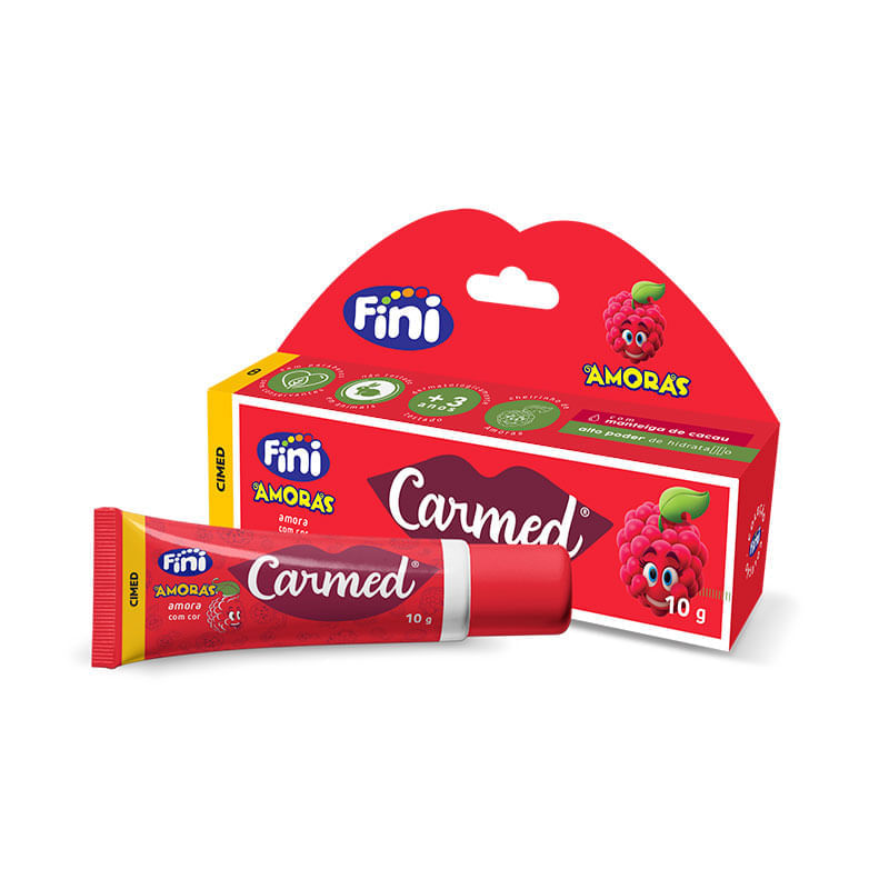Hidratante Labial Carmed Fini Amoras Cor Amora Claro 10g | Drogal