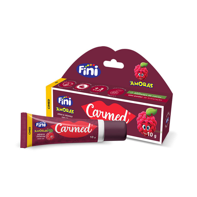 Hidratante Labial Carmed Fini Amoras Cor Amora Intensa 10g | Drogal
