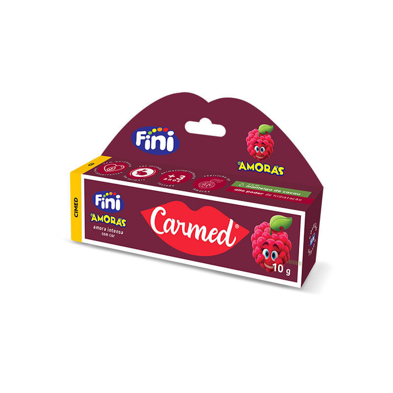 Hidratante Labial Carmed Fini Amoras Cor Amora Intensa 10g | Drogal