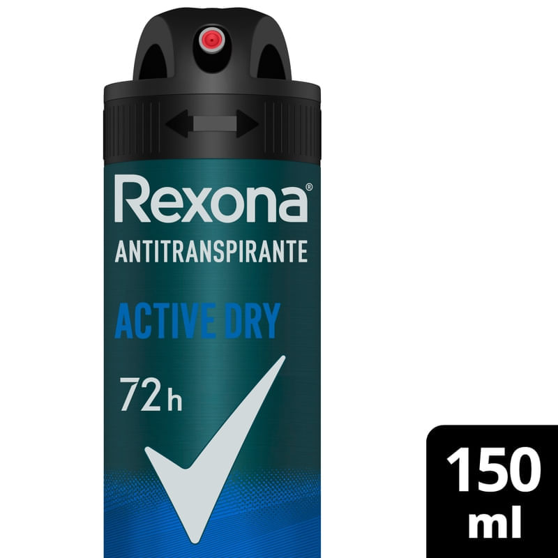 Desodorante Aerosol Rexona Men Active Dry - Compre na Drogal
