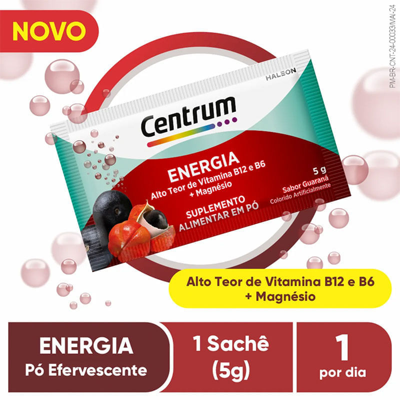 Compre na Drogal Centrum Energia Pó Efervescente Guaraná