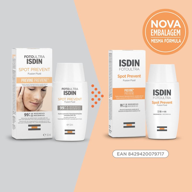 Protetor Solar Facial Preventor de Manchas Isdin com FPS99