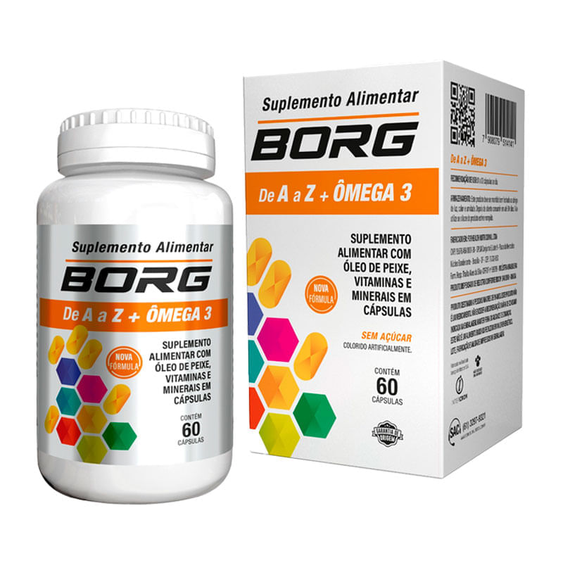Suplemento Alimentar Borg de A a Z + Ômega 3 Compre na Drogal