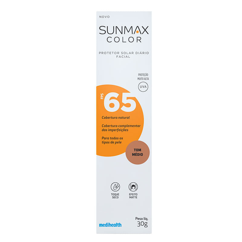 Sunmax Color Protetor Solar Facial Efeito Matte - Drogal
