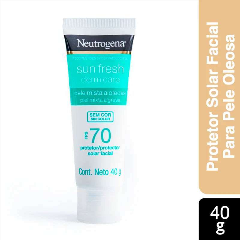 Kit Neutrogena Sun Fresh FPS70 + Purified Skin 60g | Drogal