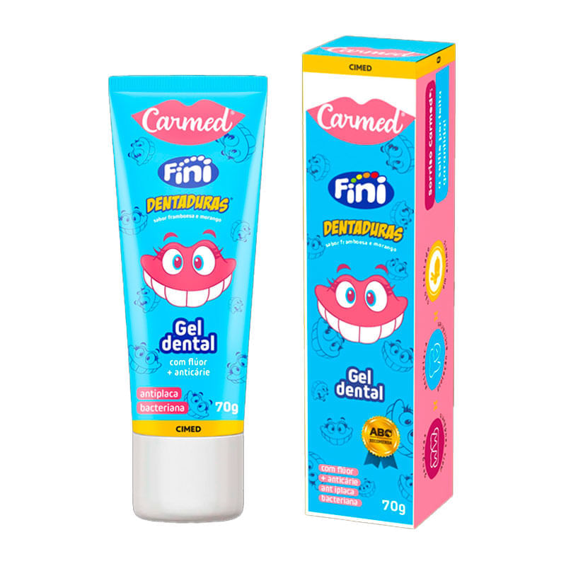 Experimente o Gel Dental Carmed Fini Dentaduras 70g - Drogal