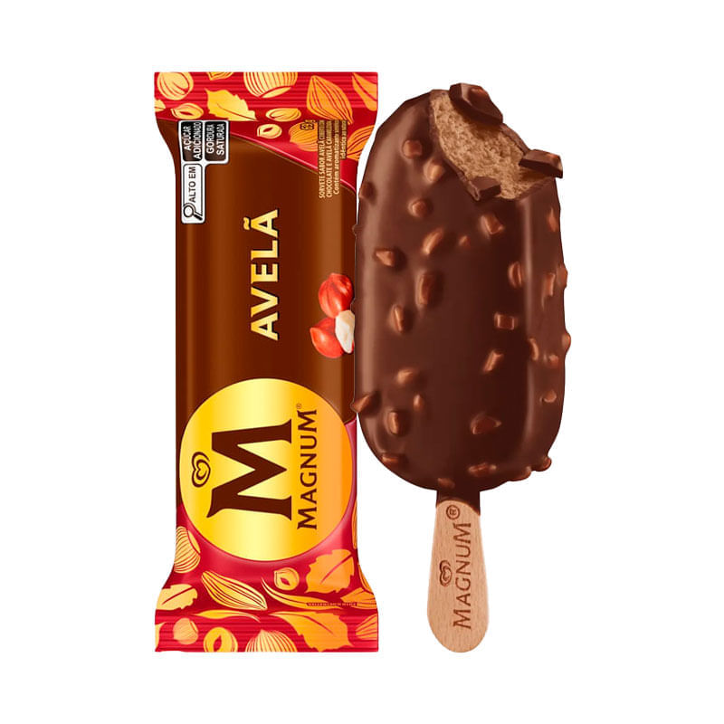 Sorvete Kibon Magnum Avelã, Sorvete Cremosos - Compre na Drogal