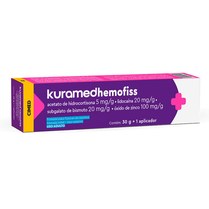Kuramed Hemofiss Pomada para Hemorróidas - Compre na Drogal