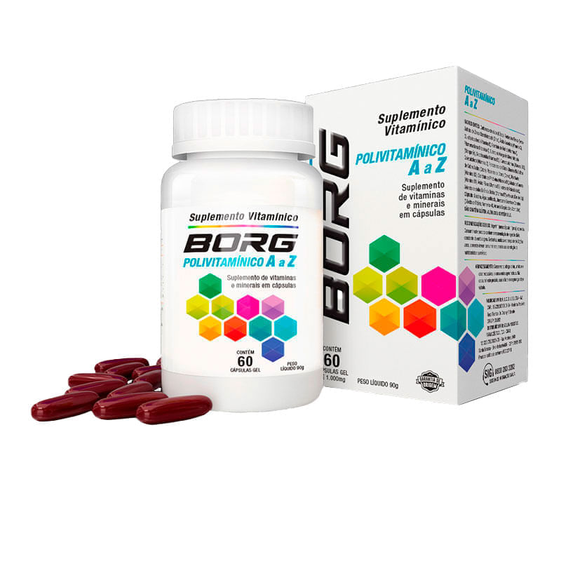 Suplemento Alimentar Borg Polivitamínico A a Z - Na Drogal