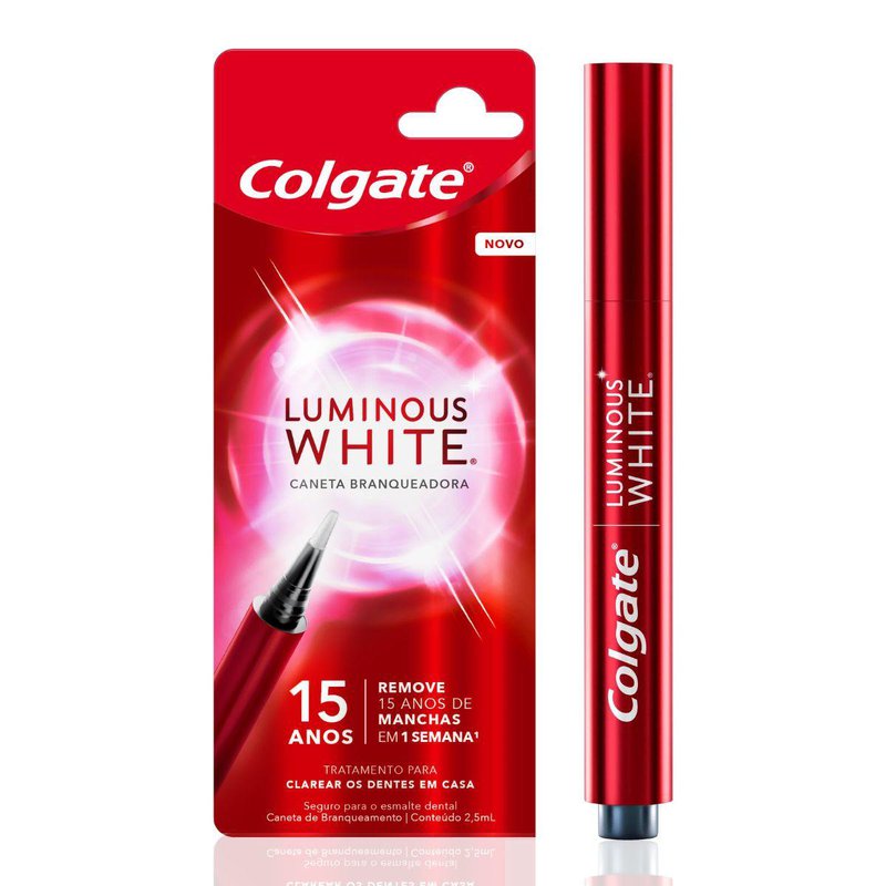 Caneta Clareadora Colgate: sorriso mais branco e radiante