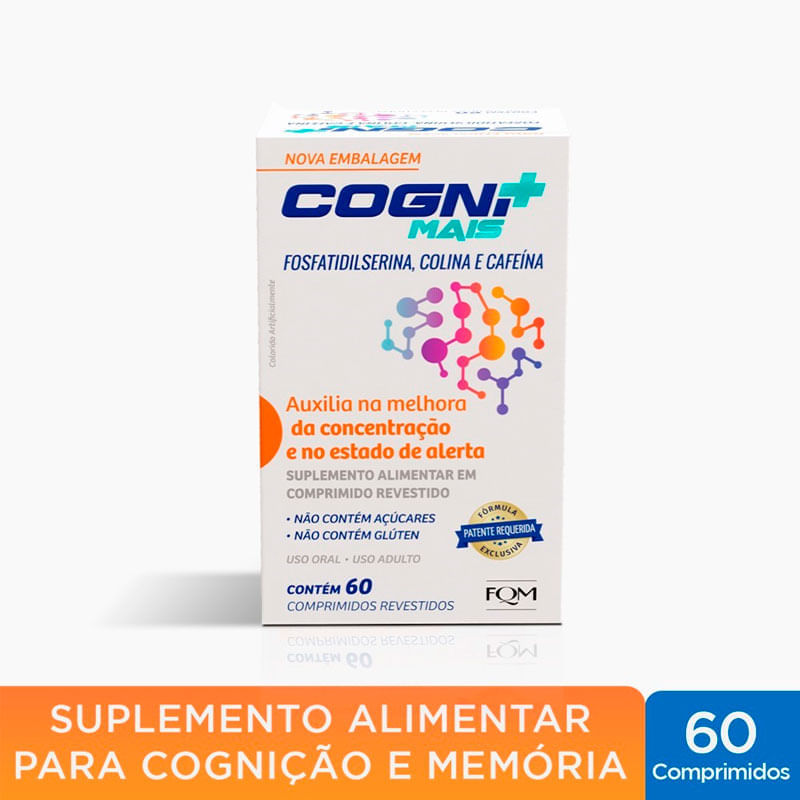 Suplemento Alimentar Cogni Mais 60 Comprimidos - Drogal