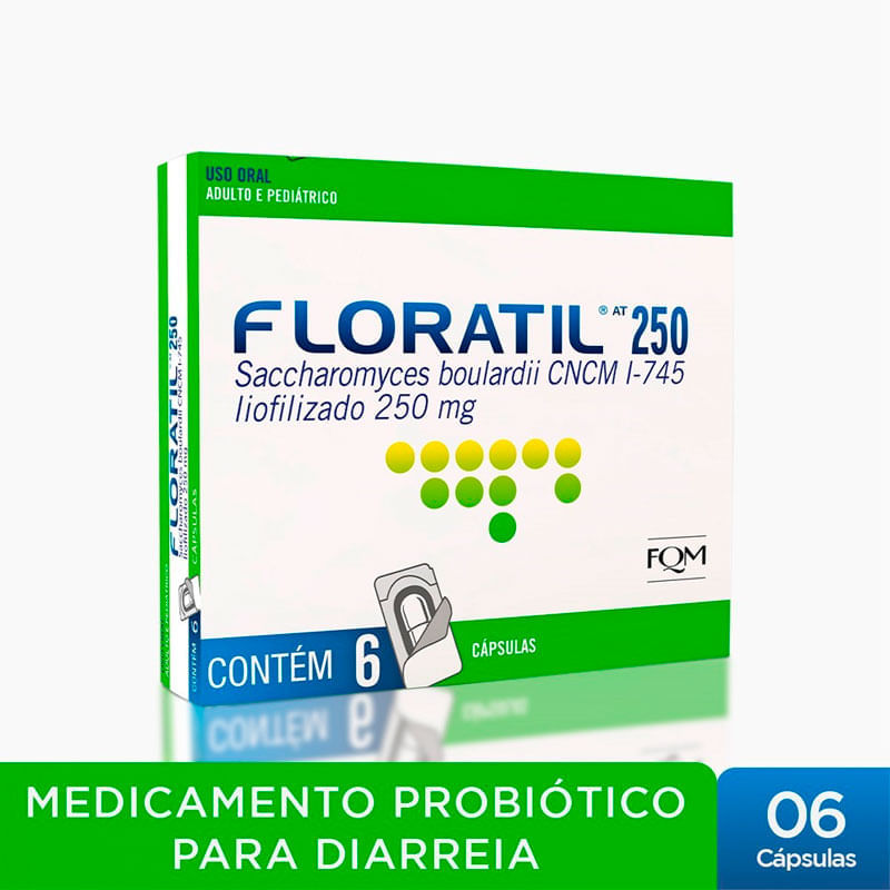Floratil AT 250 6 Cápsulas - Drogal
