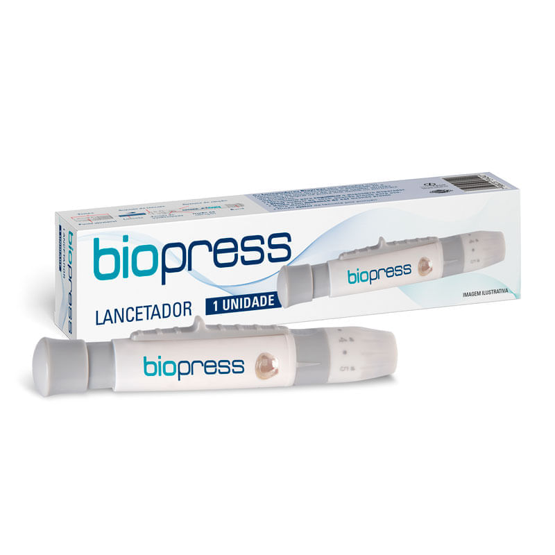 Lancetador Biopress 1 Unidade - Compre na Drogal