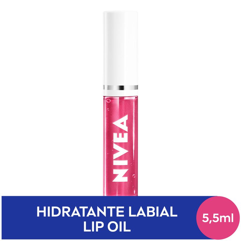 Nivea Lip Oil Pink Rock - Hidratação Prolongada | Drogal