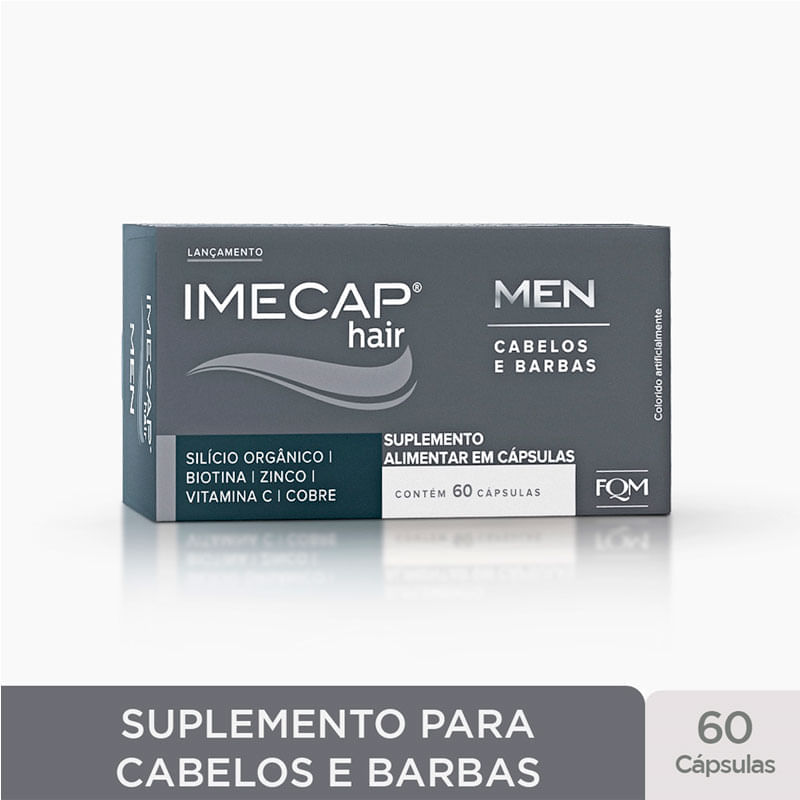 Suplemento Alimentar Imecap Hair Men Cabelos e Barba - Na Drogal