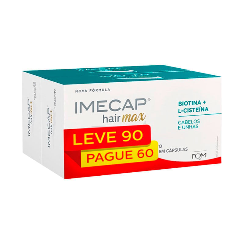 Suplemento Alimentar Imecap Hair Max Cabelos e Unhas - Drogal
