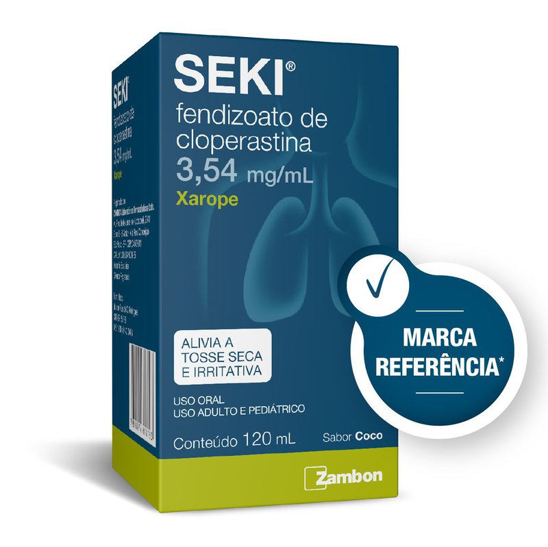 Seki 3,54mg/ml Xarope Sabor Coco 120ml + Copo Medida | Drogal