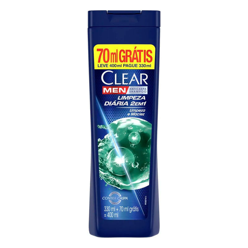Compre na Drogal Clear Men Limpeza Diária Cabelo Sem Caspa