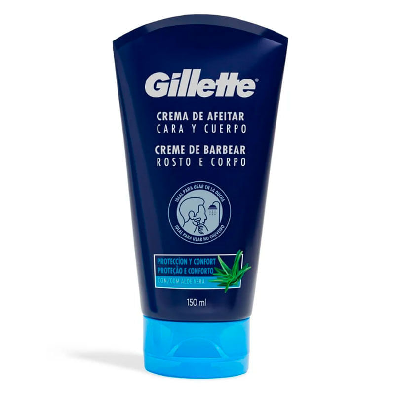 Creme de Barbear Gillette Rosto e Corpo 150ml - Melhor Preço
