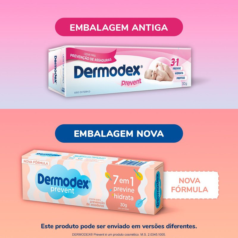 Dermodex Prevent 30g: Para a Pele Sensível do Bebê | Drogal