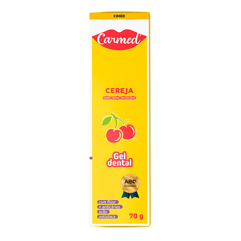 Gel Dental Carmed Cereja 70g: Limpeza Eficiente e Refrescante