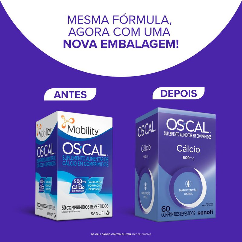 Os-Cal Cálcio 500mg + Vitamina D 1.000UI, Para que serve - Drogal