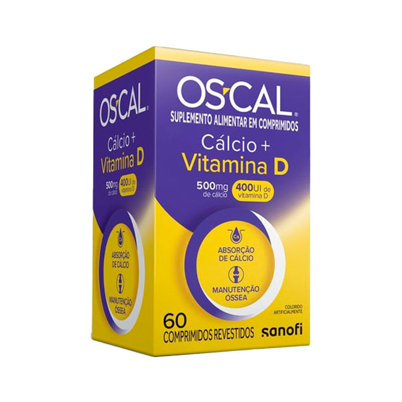 Os-Cal D Cálcio 500mg + Vitamina D 400UI, Para que serve - Drogal