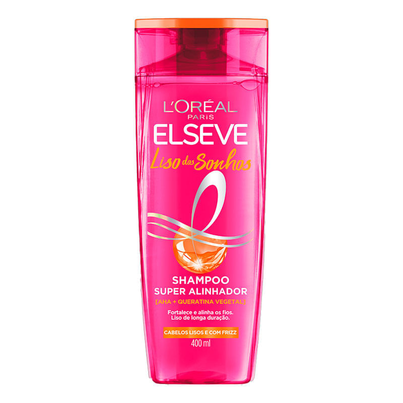 Shampoo Elseve Liso dos Sonhos Super Alinhador 400ml |Drogal