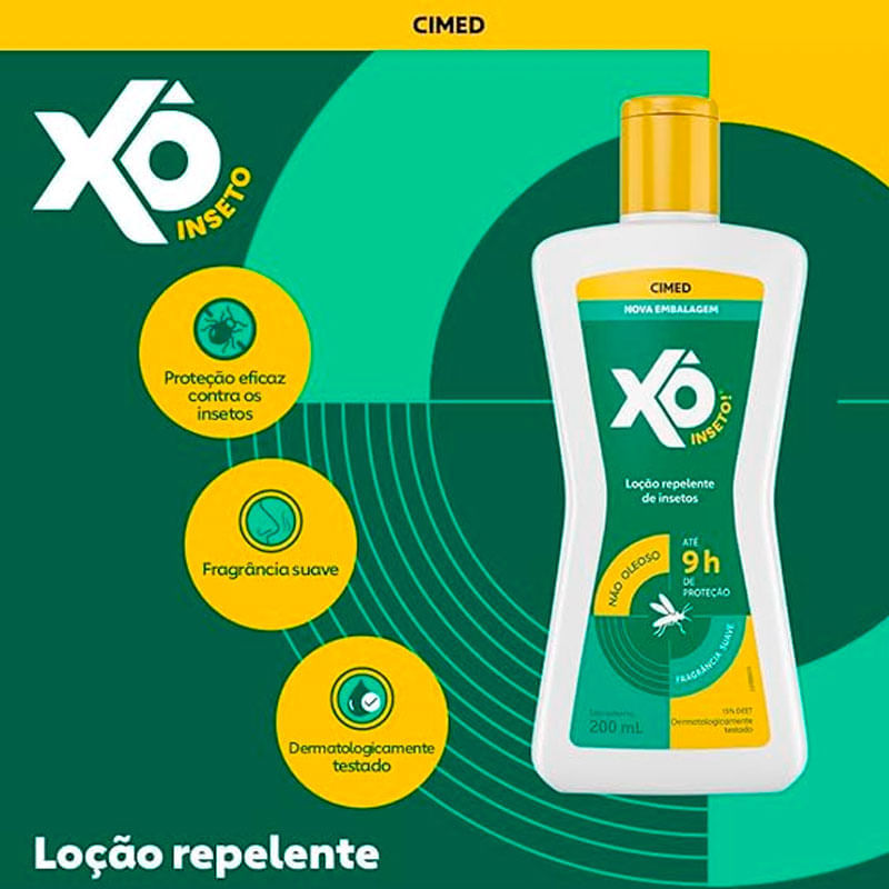 Loção Repelente Xô Inseto Deet 200ml | Proteção Total Na Drogal