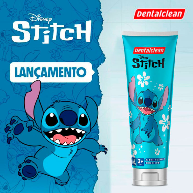 Gel Dental Infantil Stitch Sabor Morango Com Fluor - Na Drogal