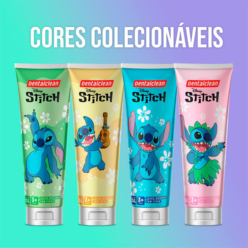 Gel Dental Infantil Stitch Sabor Morango Com Fluor - Na Drogal