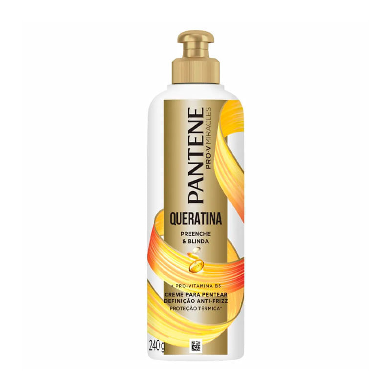 Creme para Pentear Pantene Queratina Preenche e Blinda 240g | Drogal