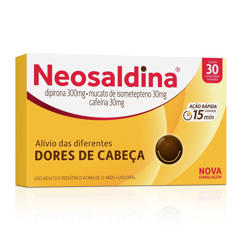 Neosaldina 30 Comprimidos, Para que serve, Bula - Drogal