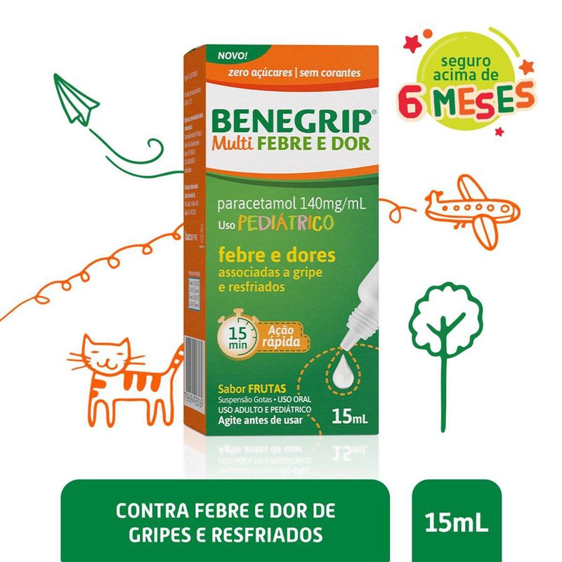 Antigripal Benegrip Multi Gotas, Para que serve, Bula - Drogal
