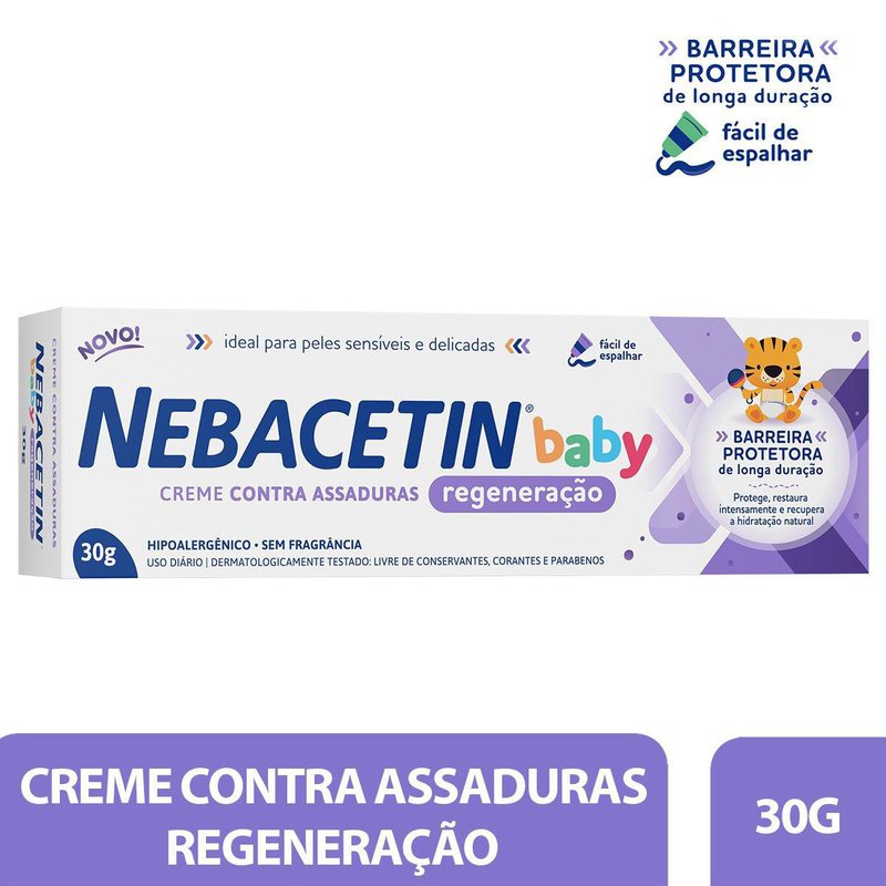 Para que serve, Creme Contra Assaduras Nebacetin Baby Regeneração