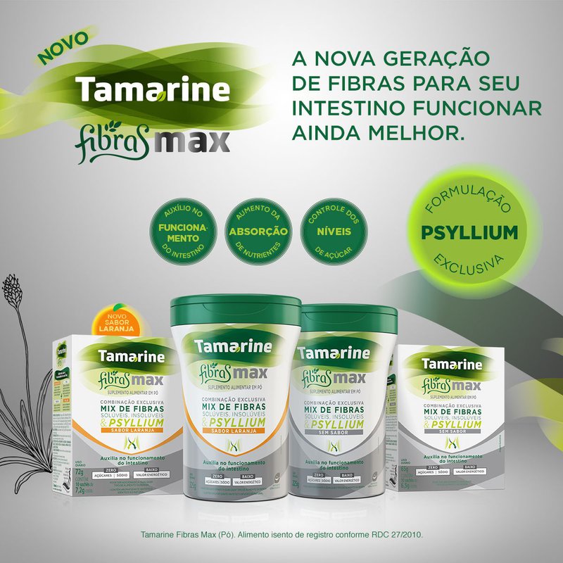 Suplemento Alimentar Tamarine Fibras Max 10 Sachês - Na Drogal
