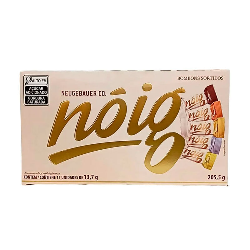 Caixa de Bombom Neugebauer Noig 205,5g, Sabor Delicioso - Drogal