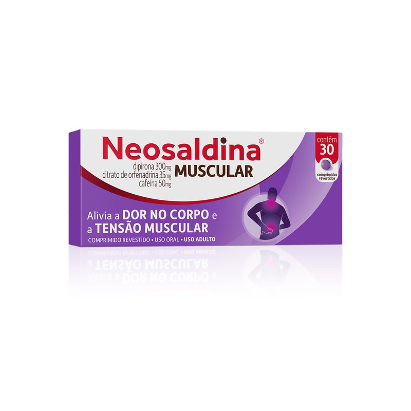 Neosaldina Muscular 30 Comprimidos, Para que serve, Bula - Drogal