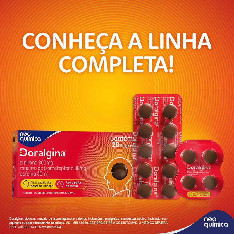Para que serve Doralgina 10 Comprimidos Revestidos - Na Drogal
