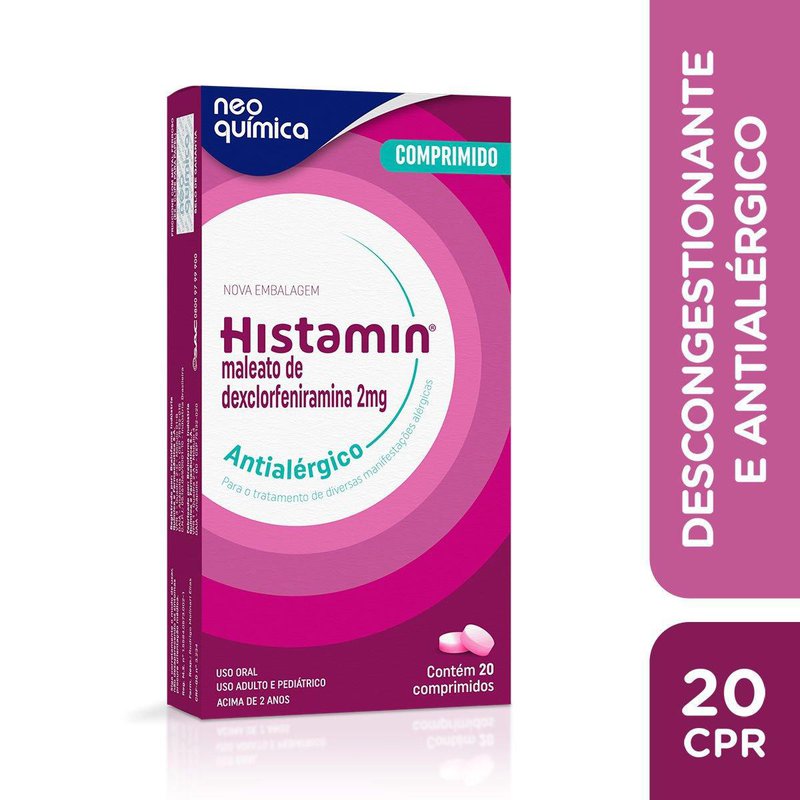 Compre na Drogal Histamin comprimido Antialérgico