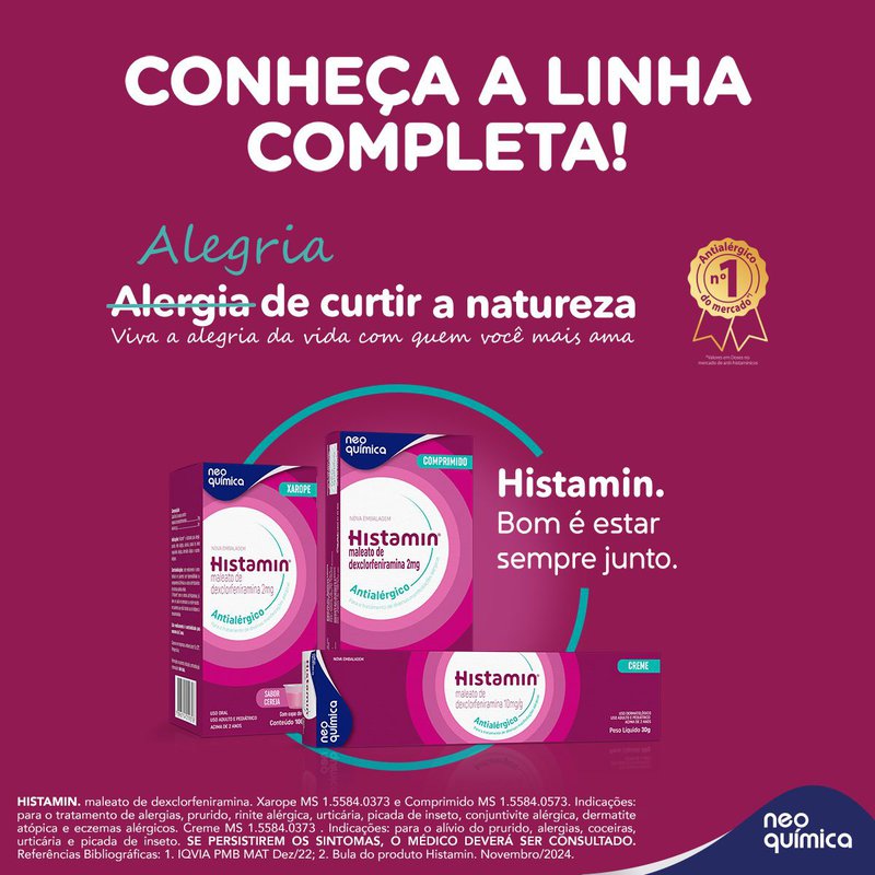 Compre na Drogal Histamin comprimido Antialérgico