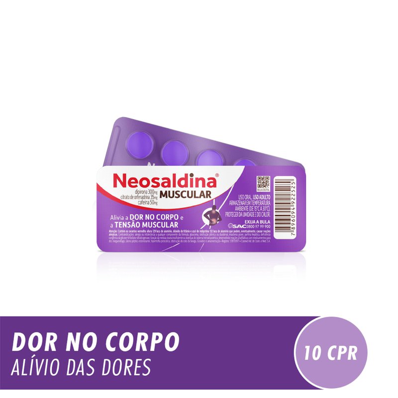 Neosaldina Muscular: Para que serve, Bula - Drogal