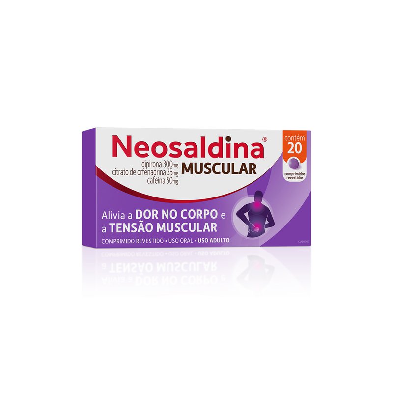 Neosaldina Muscular 20 Comprimidos, Para que serve, Bula - Drogal