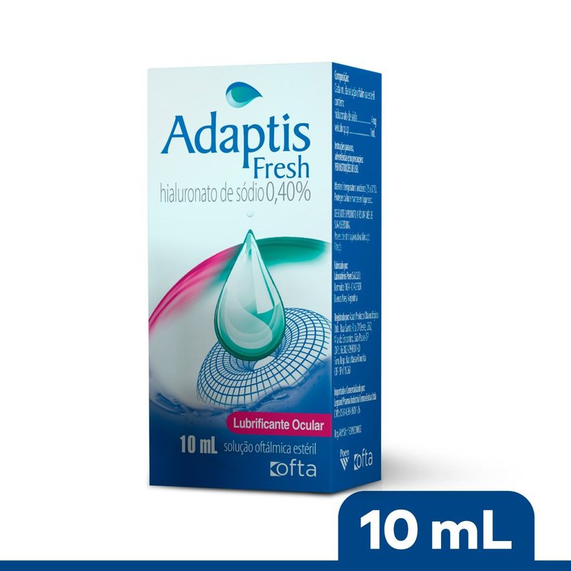 Adaptis Fresh 0,40% Solução Oftálmica Estéril 10ml - Na Drogal