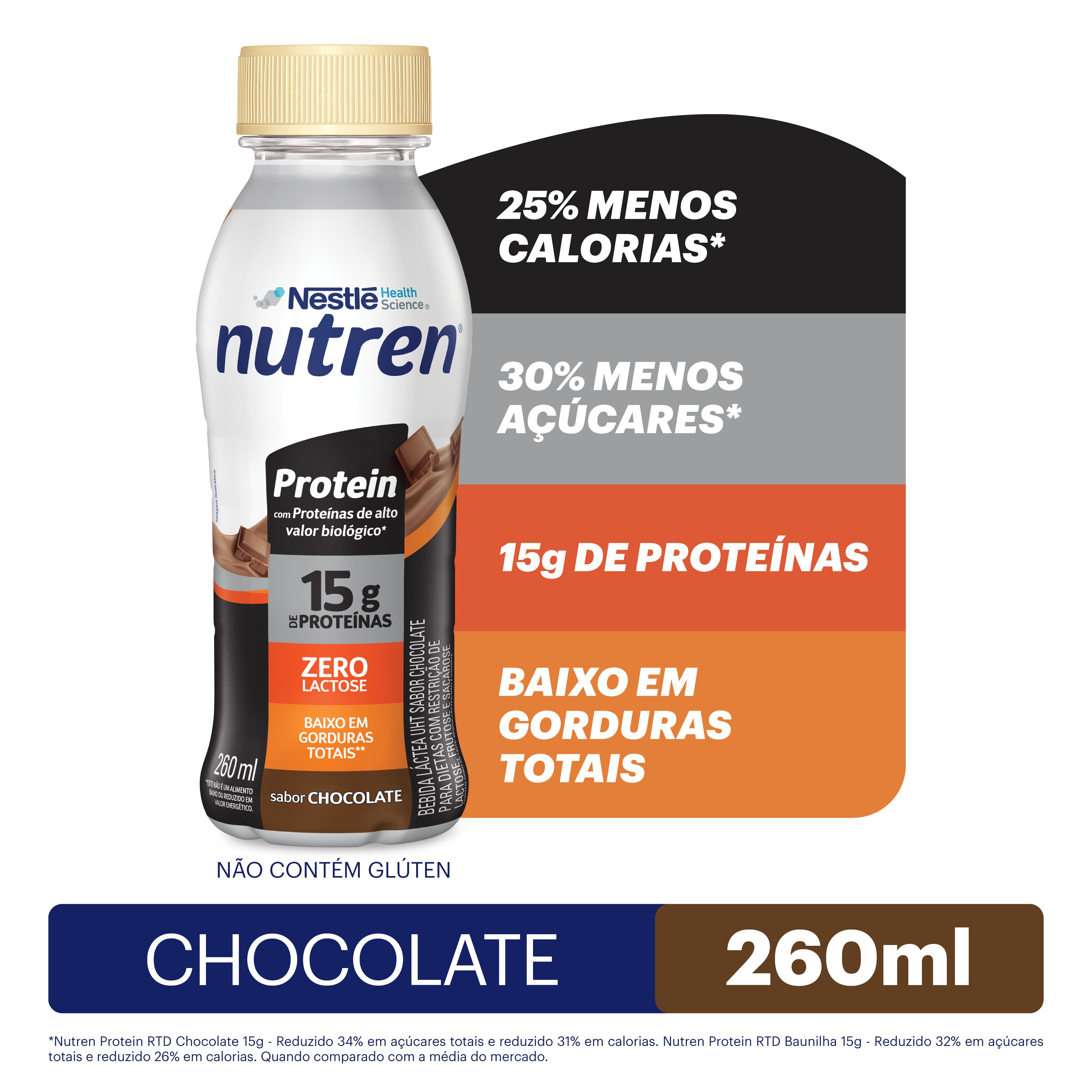 Nutren Protein 15g de proteínas Chocolate 260ml | Drogal