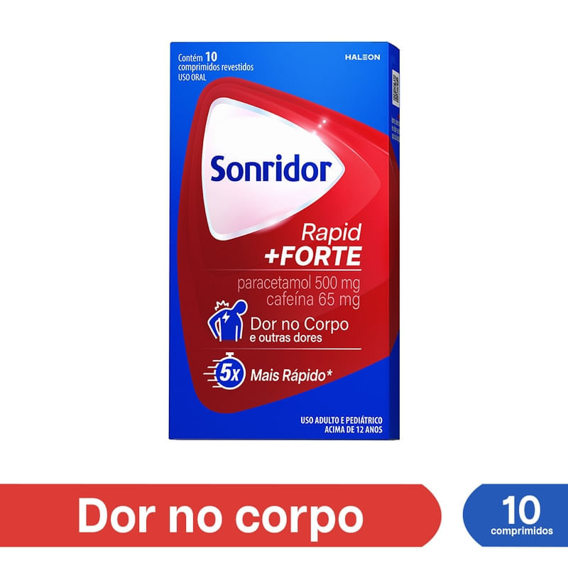 Sonridor Rapid Forte 10 Comprimidos, Preço, Como Usar - Drogal