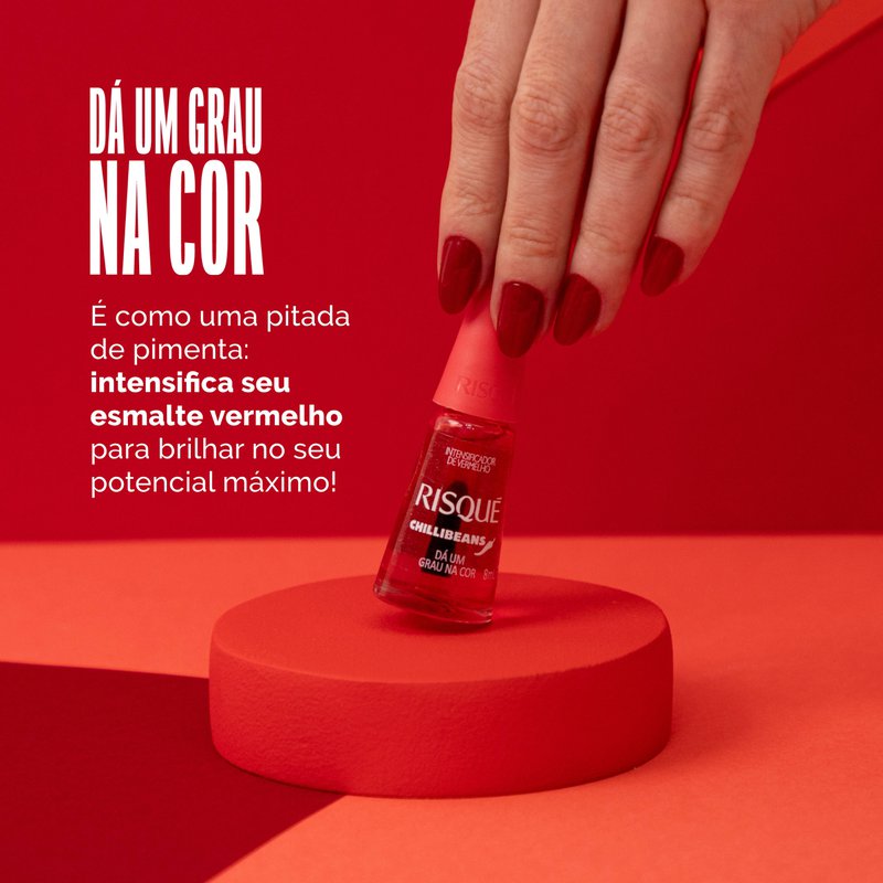 Esmalte Risqué ChilliBeans Dá um Grau na Cor 8ml - Na Drogal