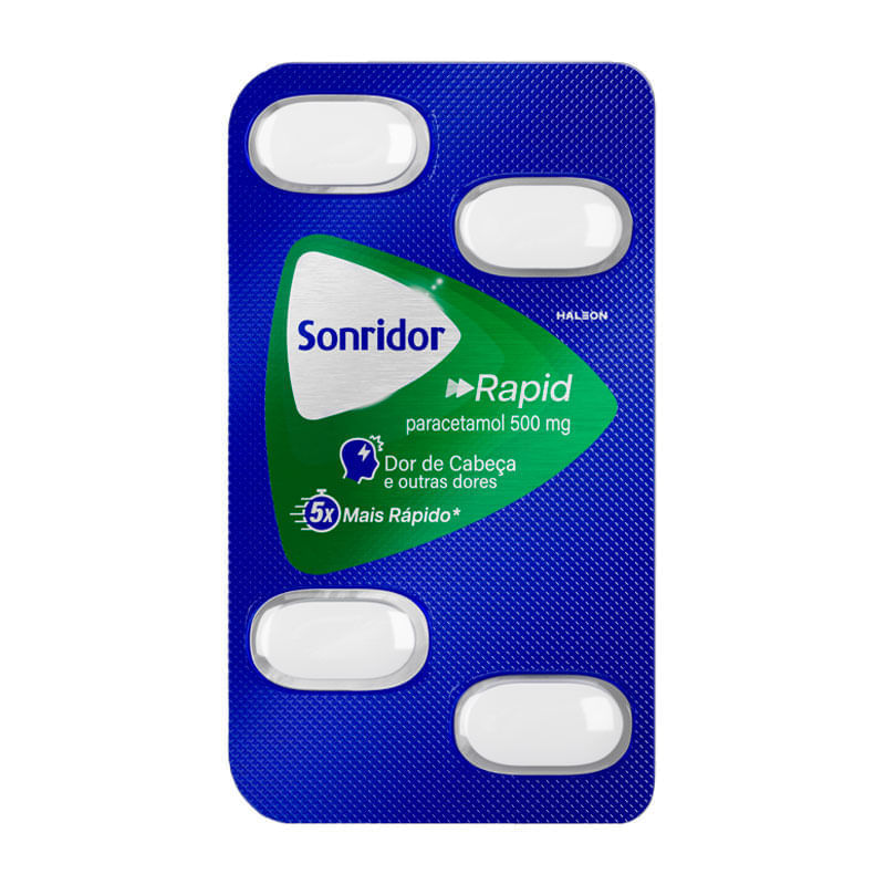 Sonridor Rapid 500mg 4 Comprimidos, Posologia, Preço - Drogal