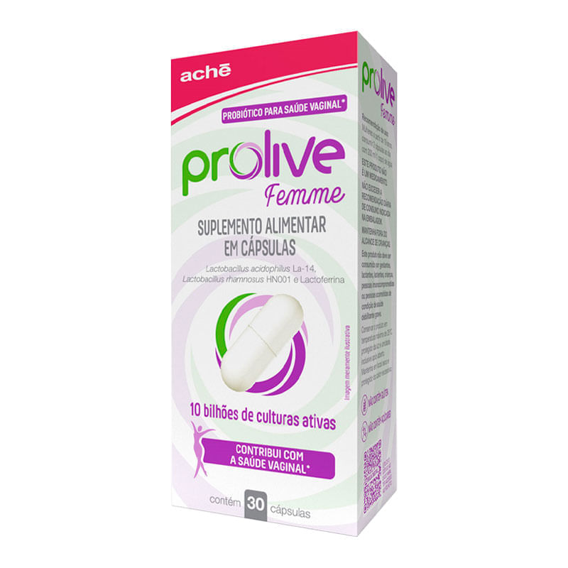 Suplemento Prolive Femme 30 Cápsulas: Para que Serve, Preço,